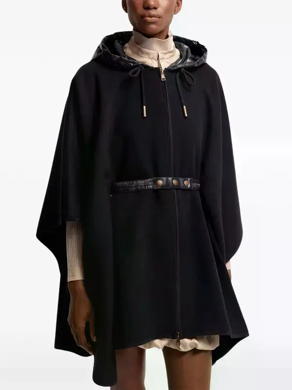 Moncler Hooded Belted Cape