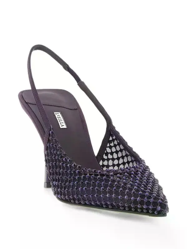 LE SILLA Gilda Crystal-embellished Mesh Pumps
