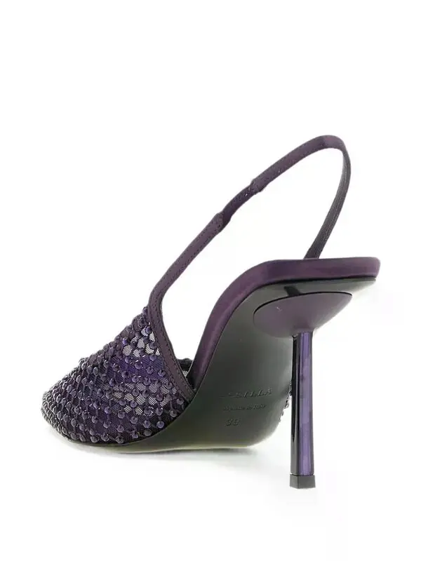 LE SILLA Gilda Crystal-embellished Mesh Pumps