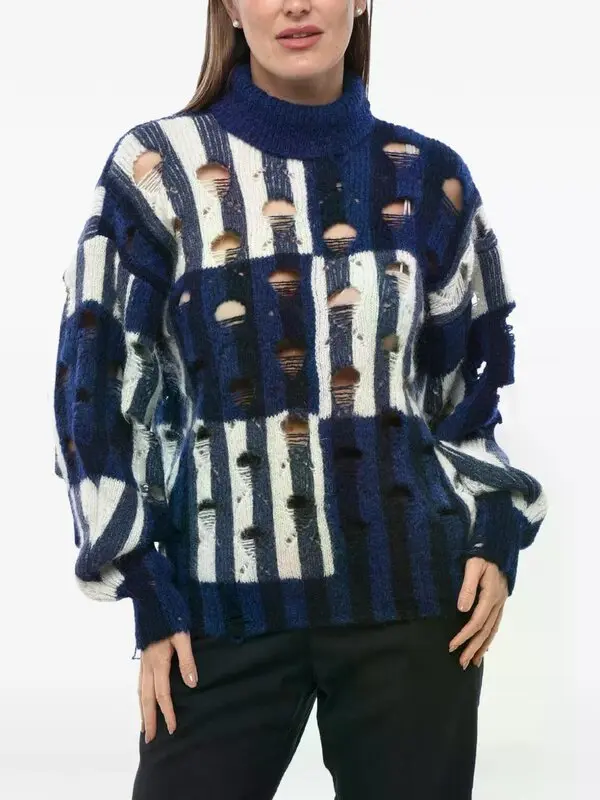 Off-White Shibori Distressed Sweater