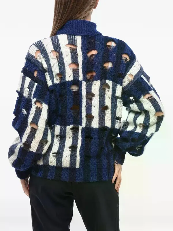 Off-White Shibori Distressed Sweater