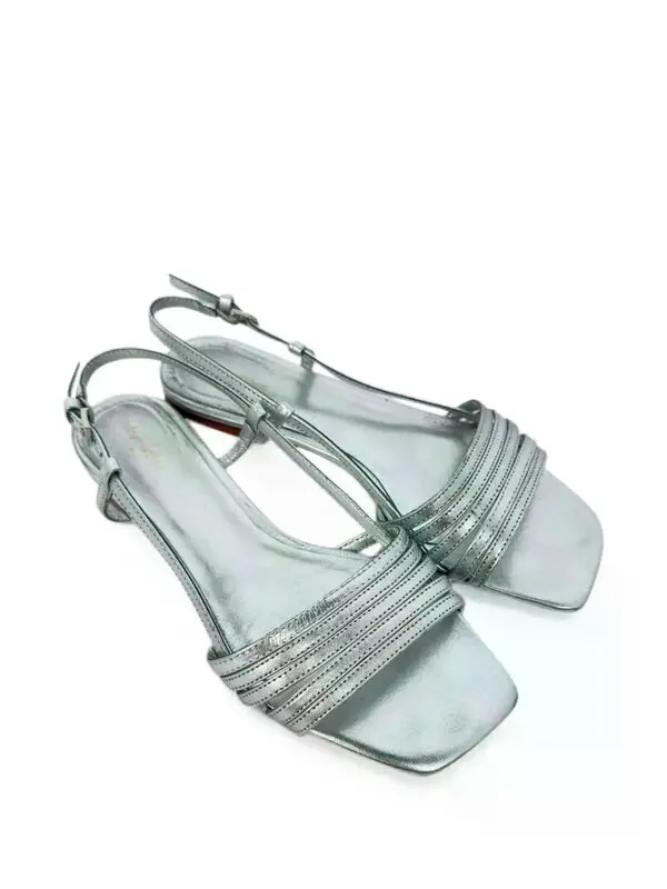 REFORMATION Millie Lattice Leather Sandals