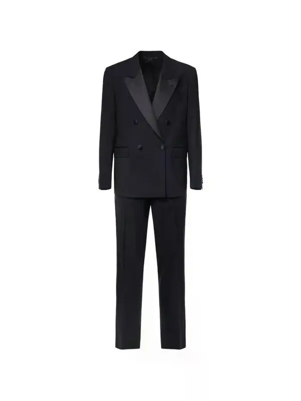 LARDINI Double-breasted Peak-lapel Suit
