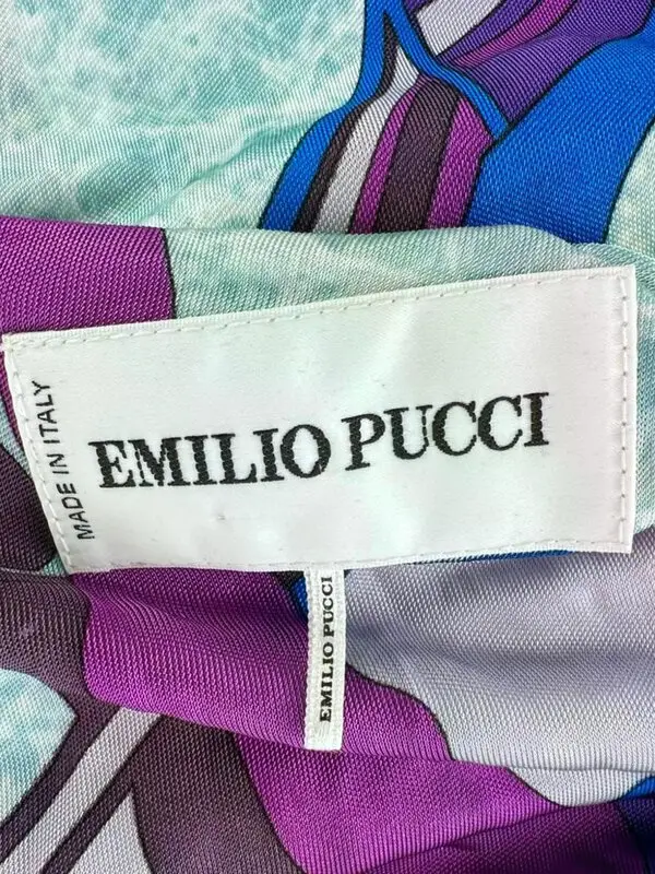 Emilio Pucci Printed Brooch-detail Midi Dress