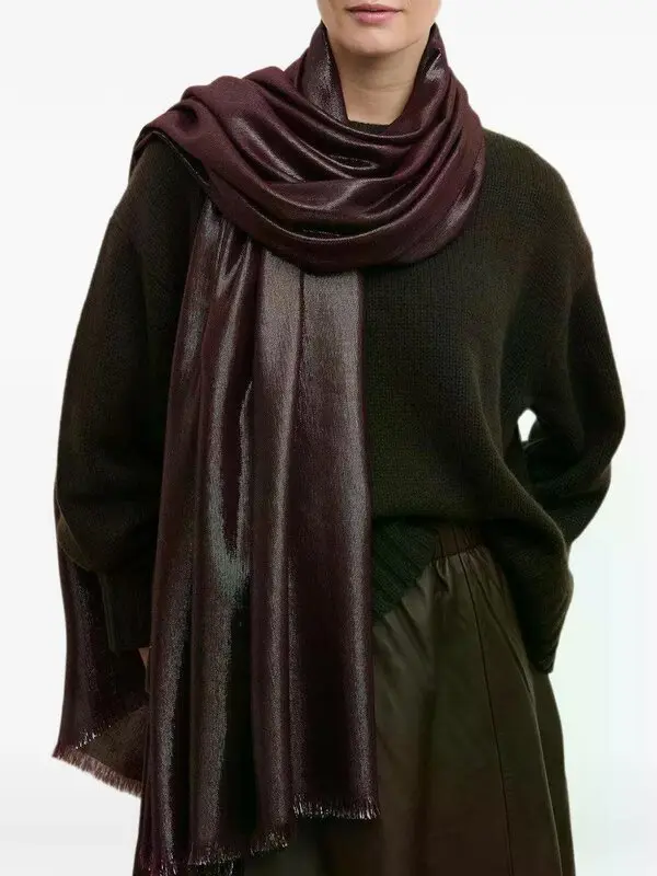 JANE CARR Mercury Frayed Scarf