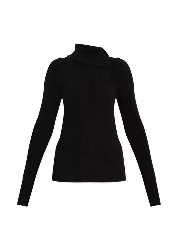 LISA YANG Sabrine Turtleneck Sweater - Black