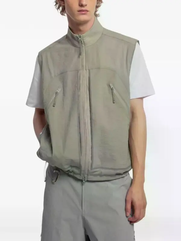 SPOONYARD Zip-up Funnel-neck Vest