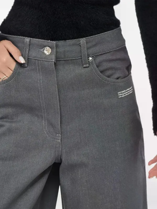 Off-White Logo Detail Five-pocket Shorts