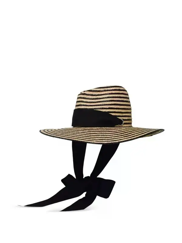 GIGI BURRIS MILLINERY Jeanne Striped Raffia Hat