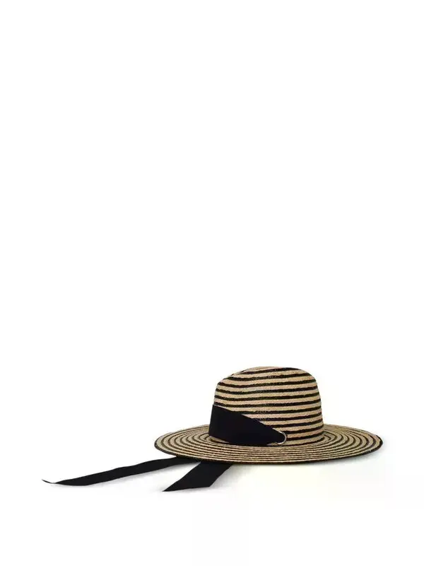 GIGI BURRIS MILLINERY Jeanne Striped Raffia Hat