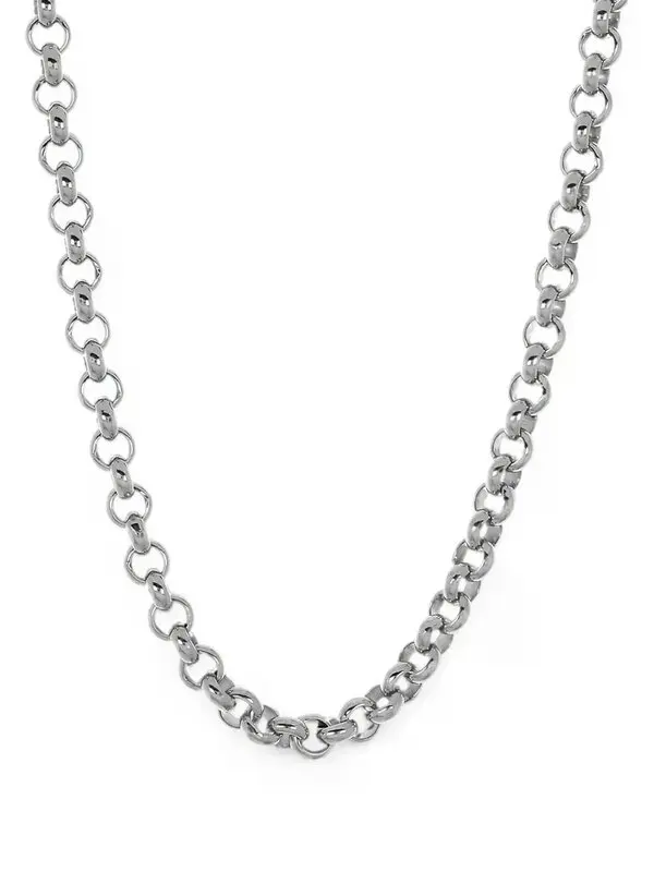 MARISSA COLLECTIONS 14k White Gold Rolo Chain Necklace - Silver