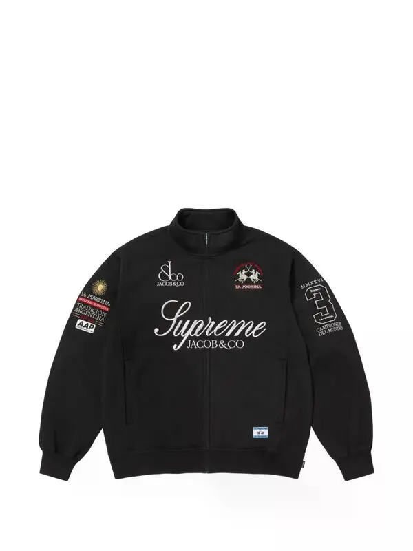 Supreme X La Martina X Jacob & Co Zip-up Sweatshirt - Black