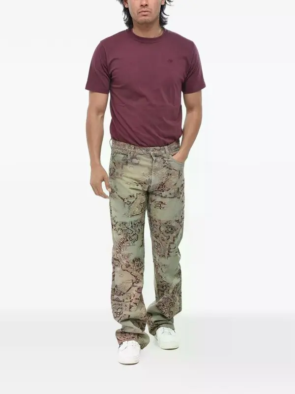 Off-White Tapestry Print Jeans