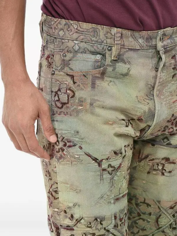 Off-White Tapestry Print Jeans