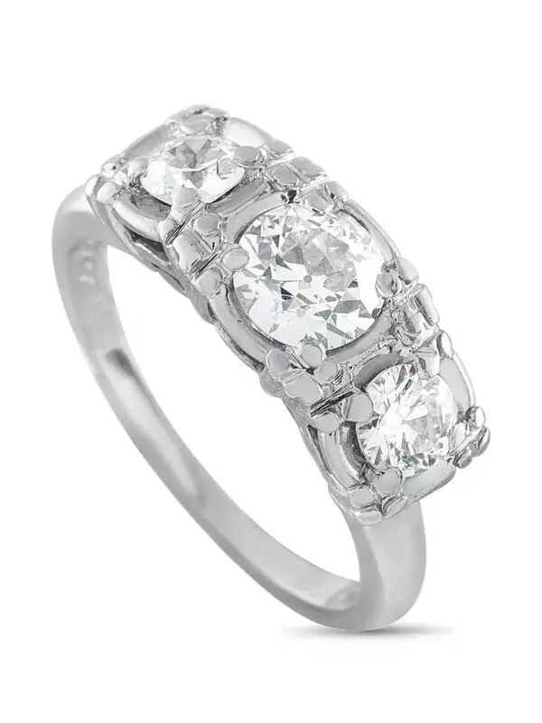 LB EXCLUSIVE Three-stone Diamond Ring - Silver