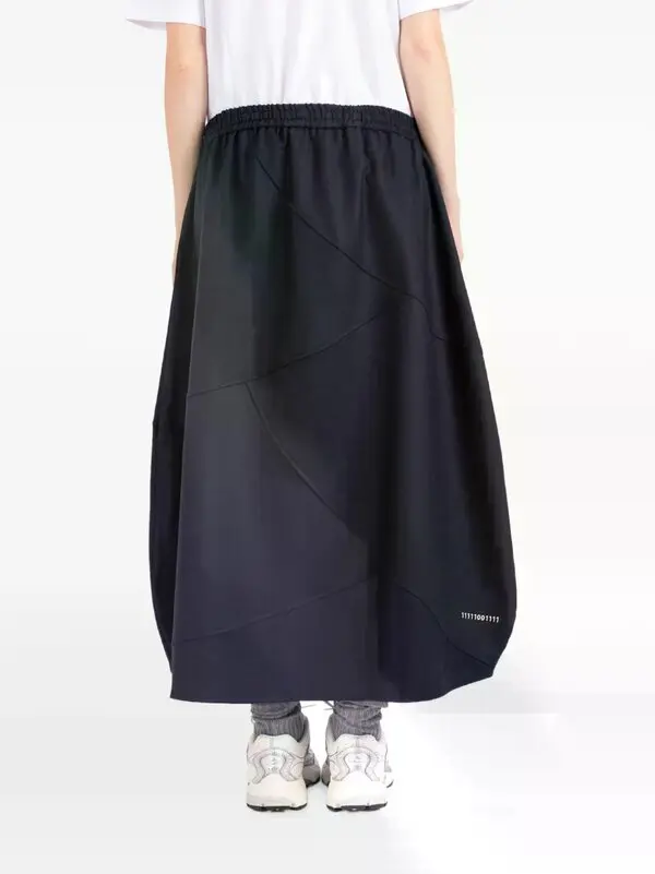 SOCIETE ANONYME Asymmetric Panelled Midi Skirt - Blue