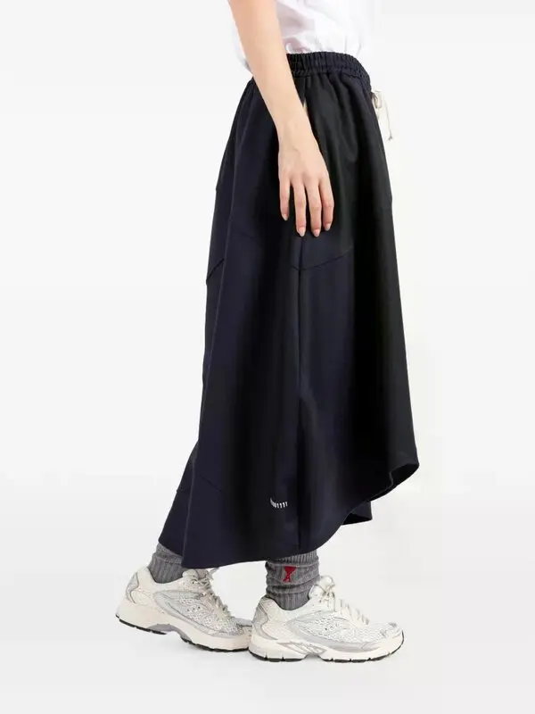 SOCIETE ANONYME Asymmetric Panelled Midi Skirt - Blue