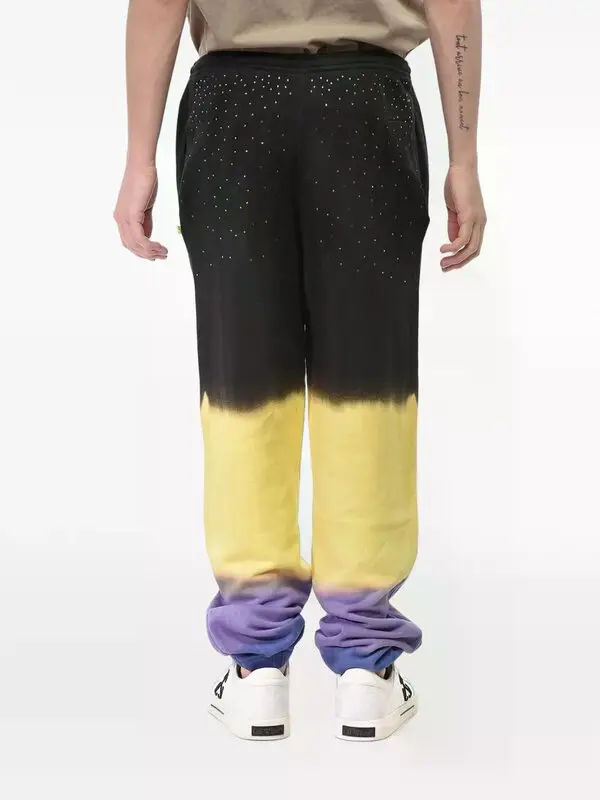 Off-White Rhinestone-embellished Tie-dye Track Pants