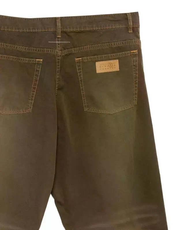 MAISON MARGIELA Belt-loop Logo-patch Trousers