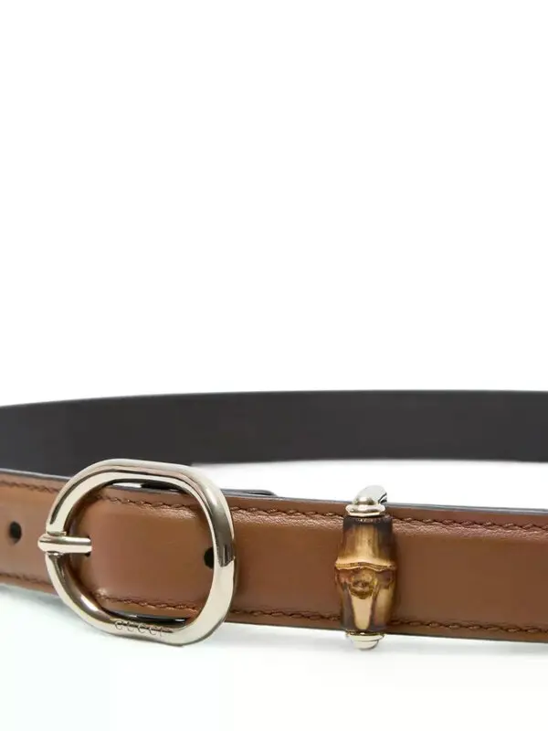 Gucci Bamboo Buckle Leather Belt