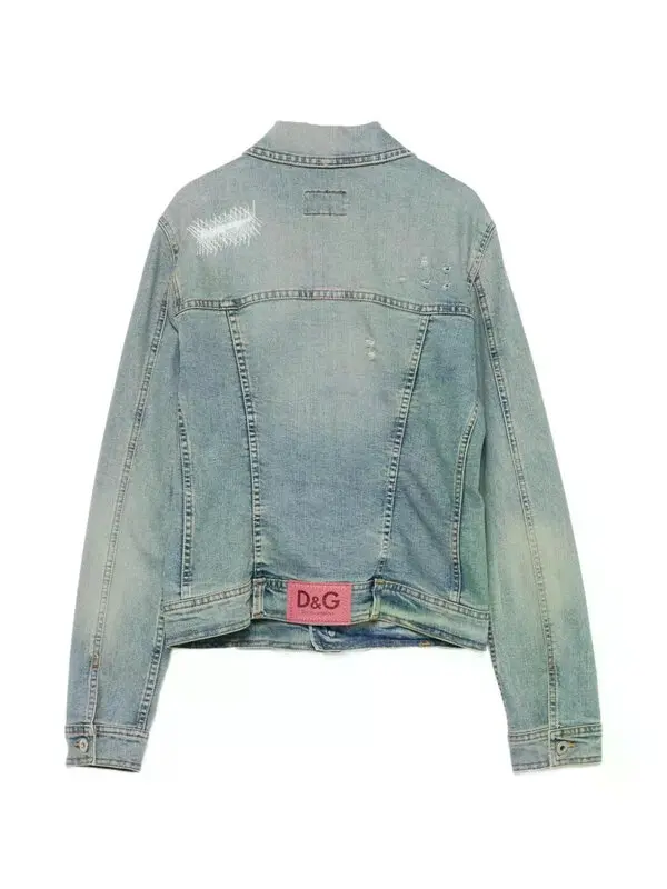 Dolce & Gabbana 2000s Distressed Denim Jacket