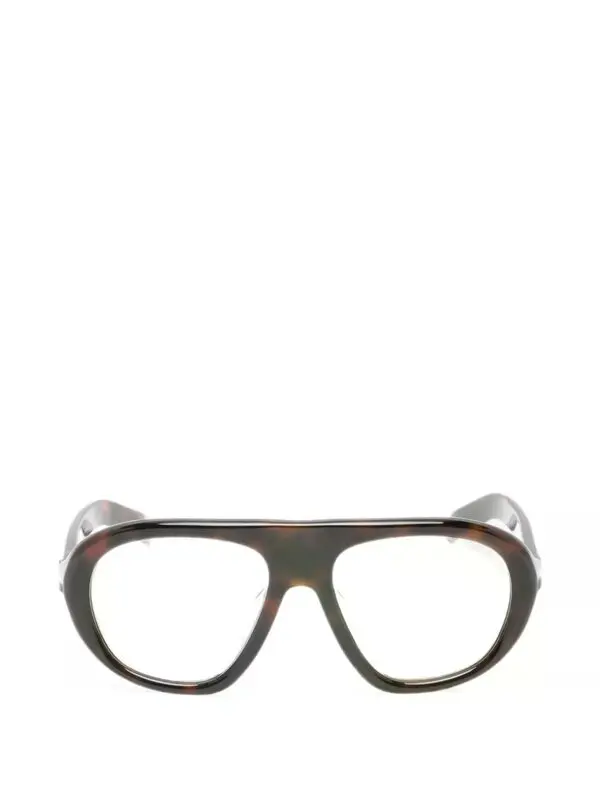 Prada Tortoiseshell-effect Pilot-frame Sunglasses