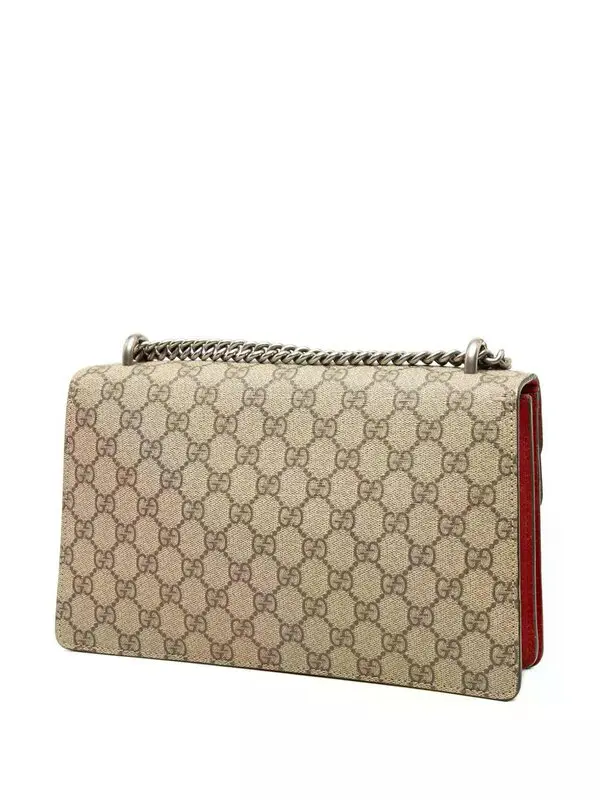 Gucci Medium Gg Supreme Dionysus Shoulder Bag - Red