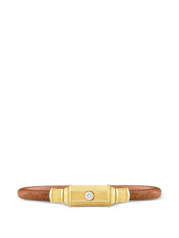 MARIE LICHTENBERG Diamond Lasso Locket Bracelet In 18k Yellow - Gold