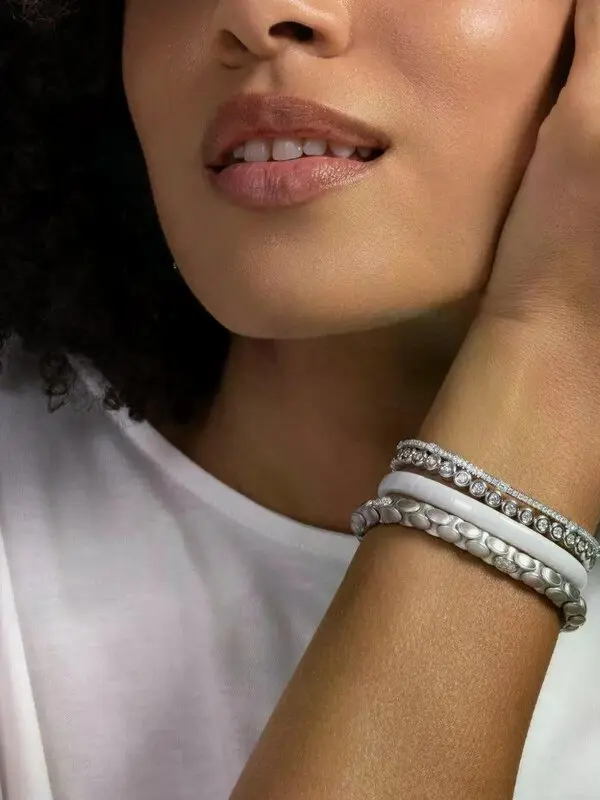 Roberto Demeglio Diamond Tennis Bracelet In 18k White Gold