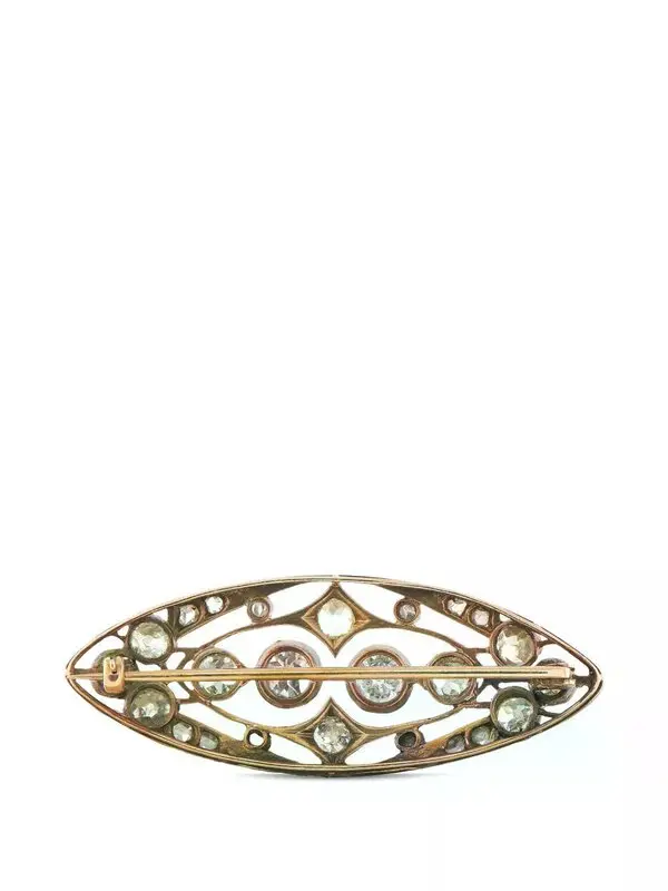 LB EXCLUSIVE Navette-shape Diamond Brooch