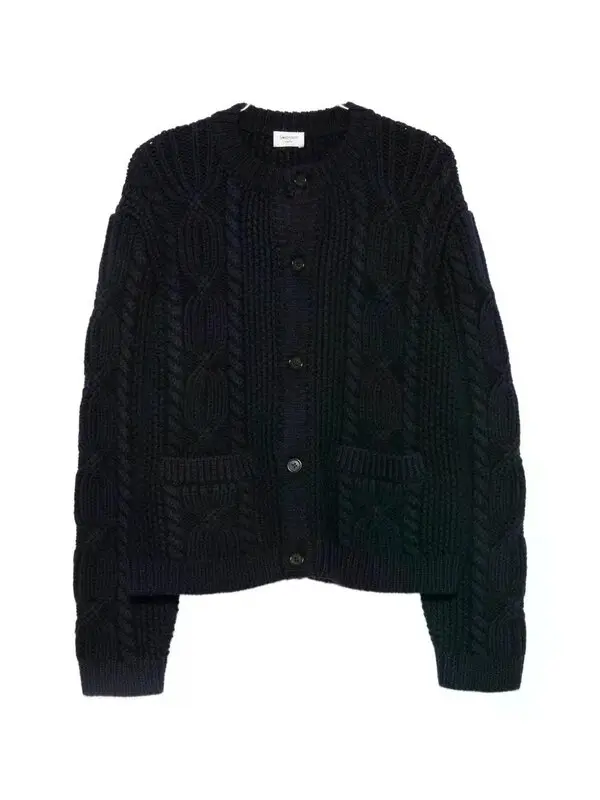 Saint Laurent Cable-knit Button-fastening Cardigan