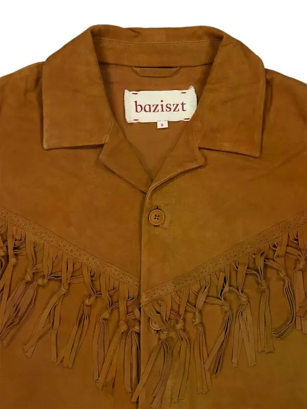 BAZISZT Fringed Suede Jacket