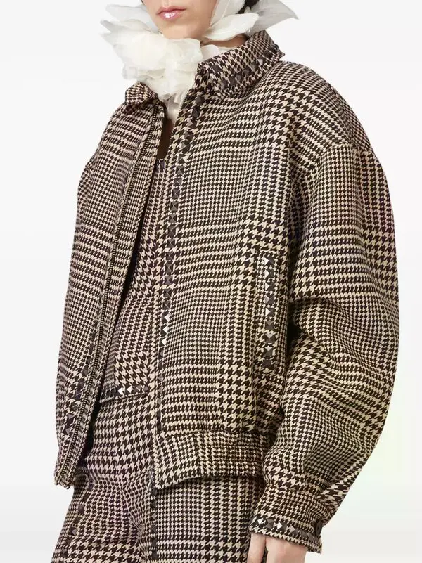 Giuseppe Di Morabito Houndstooth Stud-embellished Jacket