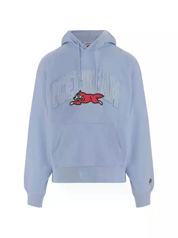 ICECREAM College Appliqué Running Dog Popover Hoodie