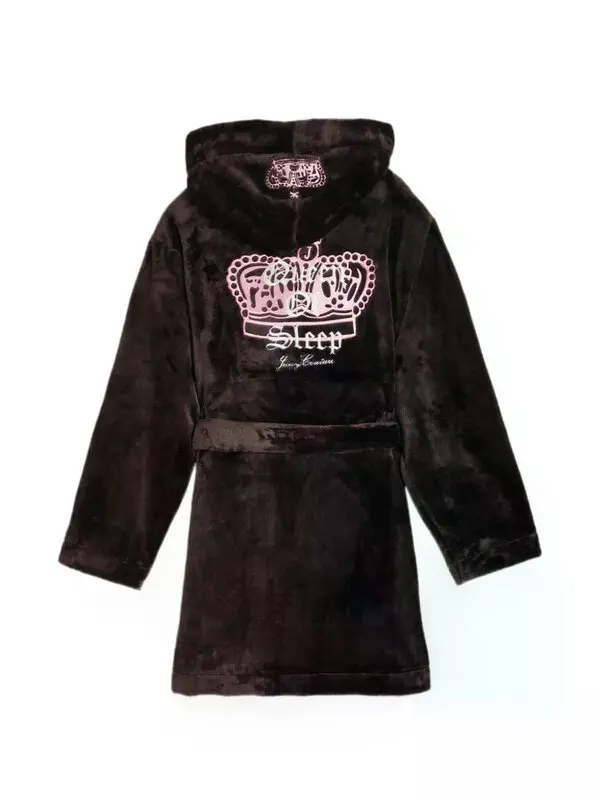 Juicy Couture Crown-embroidered Dressing Gown