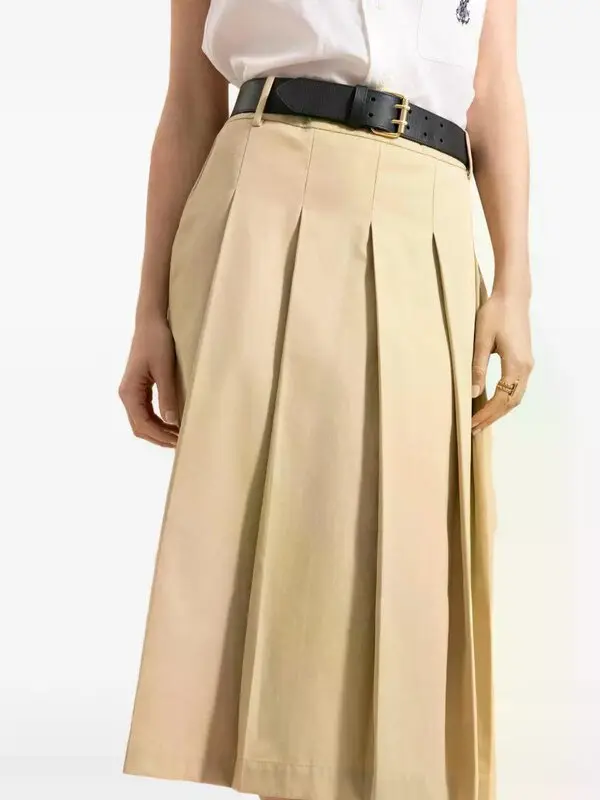 DMN PARIS Pleated Midi Skirt