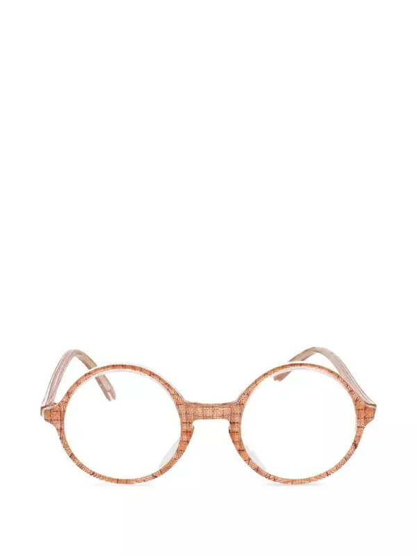 Vintage Round-frame Glasses - Brown