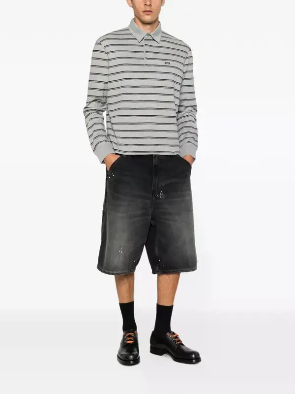 Vetements Striped Long-sleeve Polo Shirt