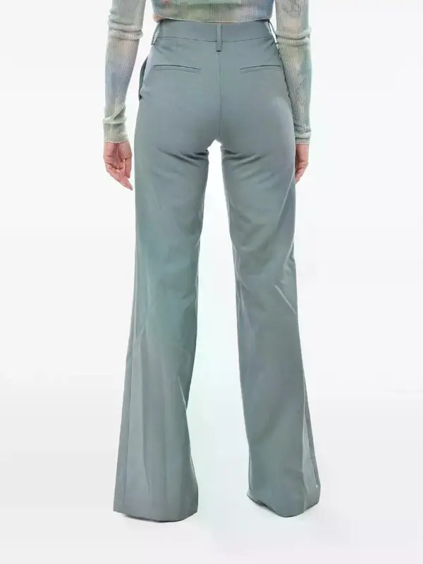 Off-White Ankle-split Wide-leg Trousers