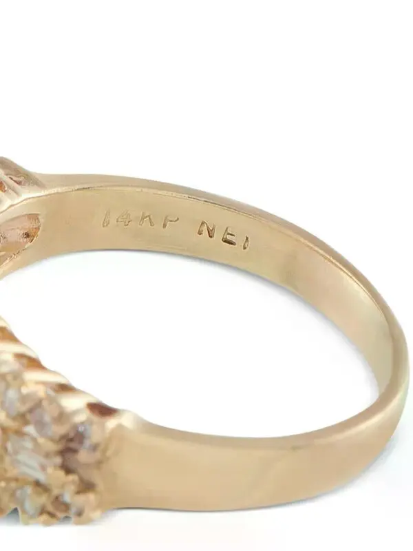 LB EXCLUSIVE 14k Yellow Diamond Dome Ring