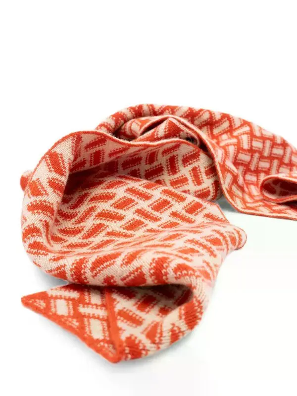 DRUMOHR Biscottino Geometric-pattern Scarf