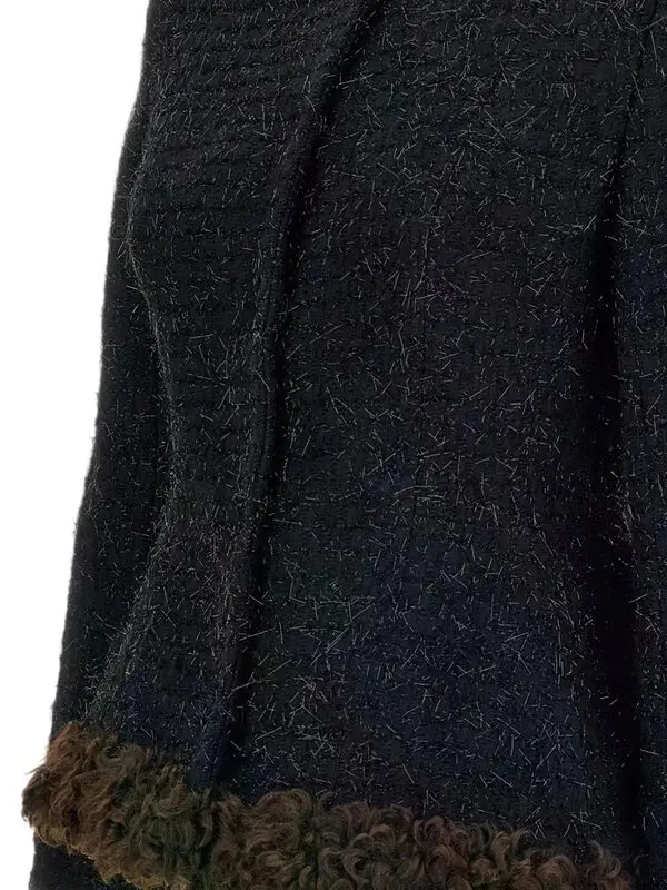 Simone Rocha Faux-fur Trim Tweed Jacket