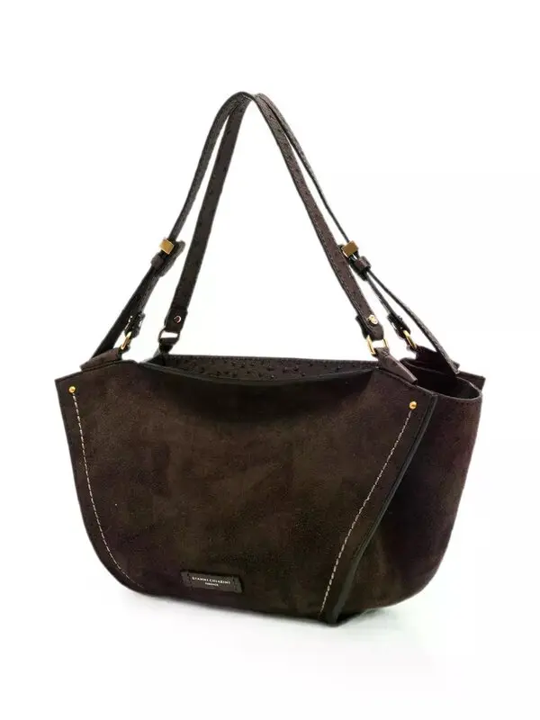 GIANNI CHIARINI Bloom Suede Shoulder Bag