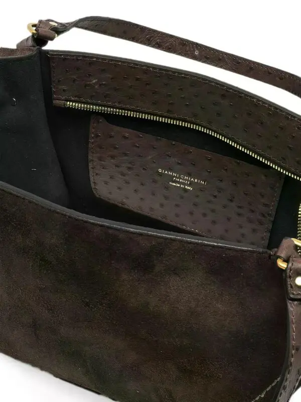 GIANNI CHIARINI Bloom Suede Shoulder Bag