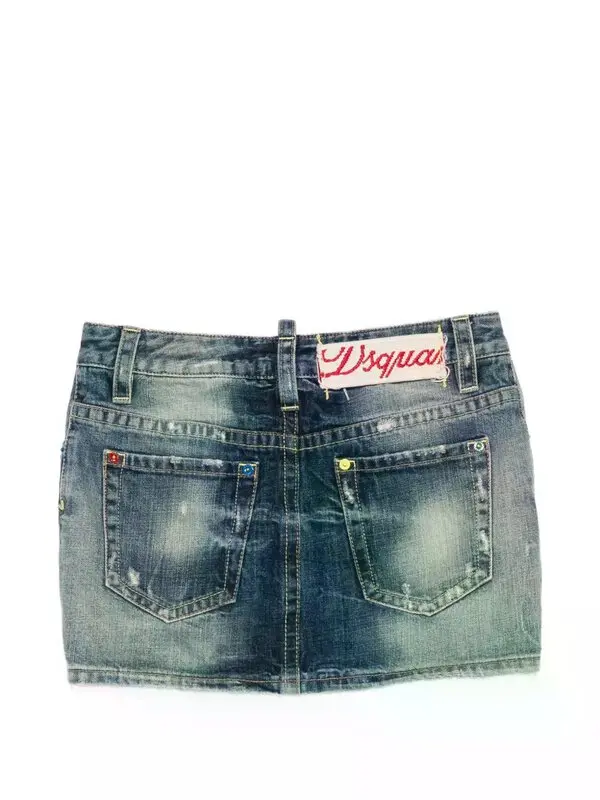 Dsquared2 Patchwork Denim Skirt