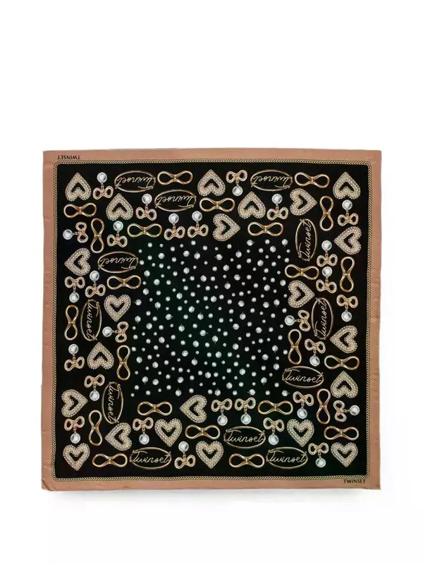 TWINSET Kefiah With Jewel Print