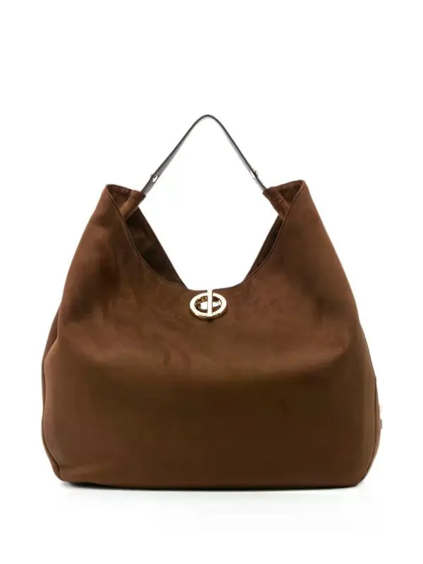 Liu Jo Logo-plaque Studded Tote Bag - Brown