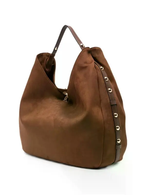 Liu Jo Logo-plaque Studded Tote Bag - Brown