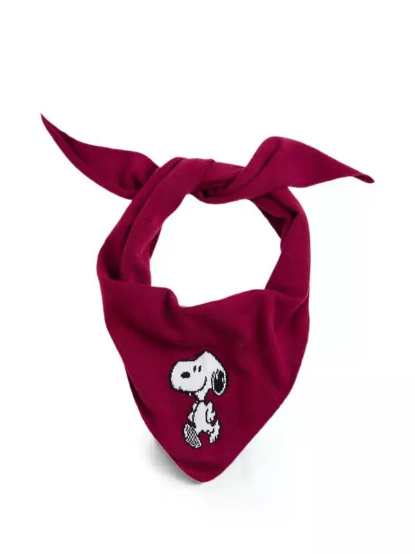 Chinti & Parker Snoopy Triangle Scarf - Red