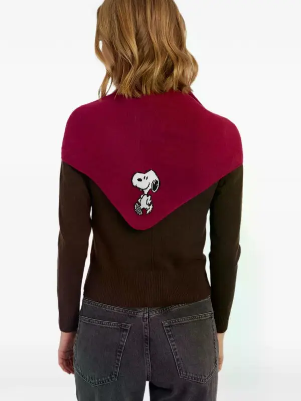 Chinti & Parker Snoopy Triangle Scarf - Red